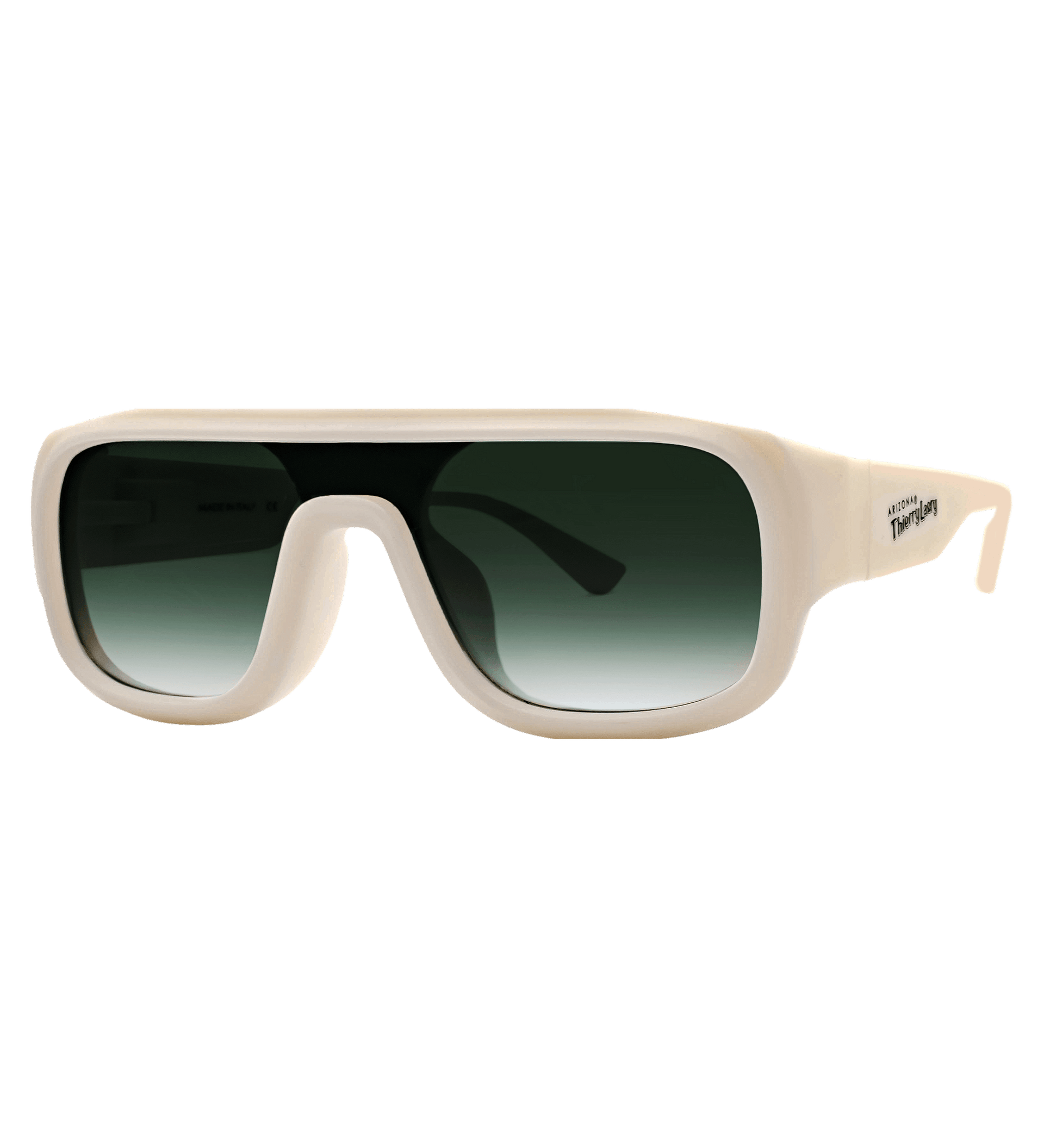 Ivory & Teal Gradient 57 MM Shield Sunglasses – DrinkAriZona