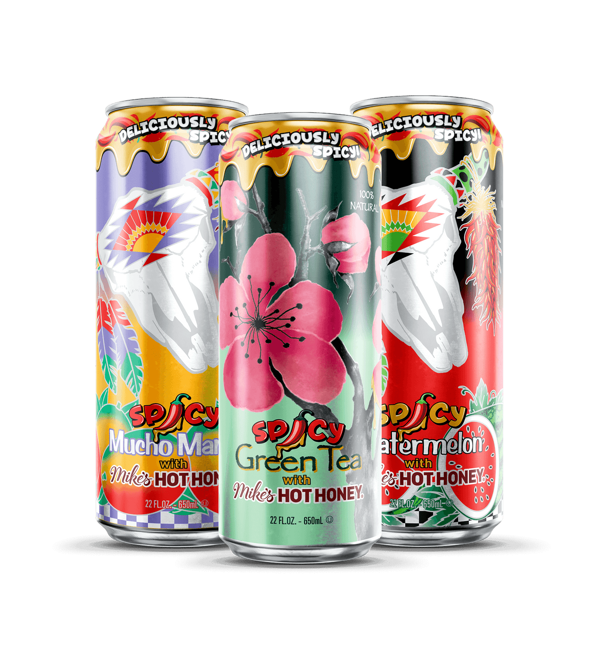 Spicy 12-Count Tea & Juice Cocktail Variety Pack | 22 oz. Big Can / 12 – DrinkAriZona