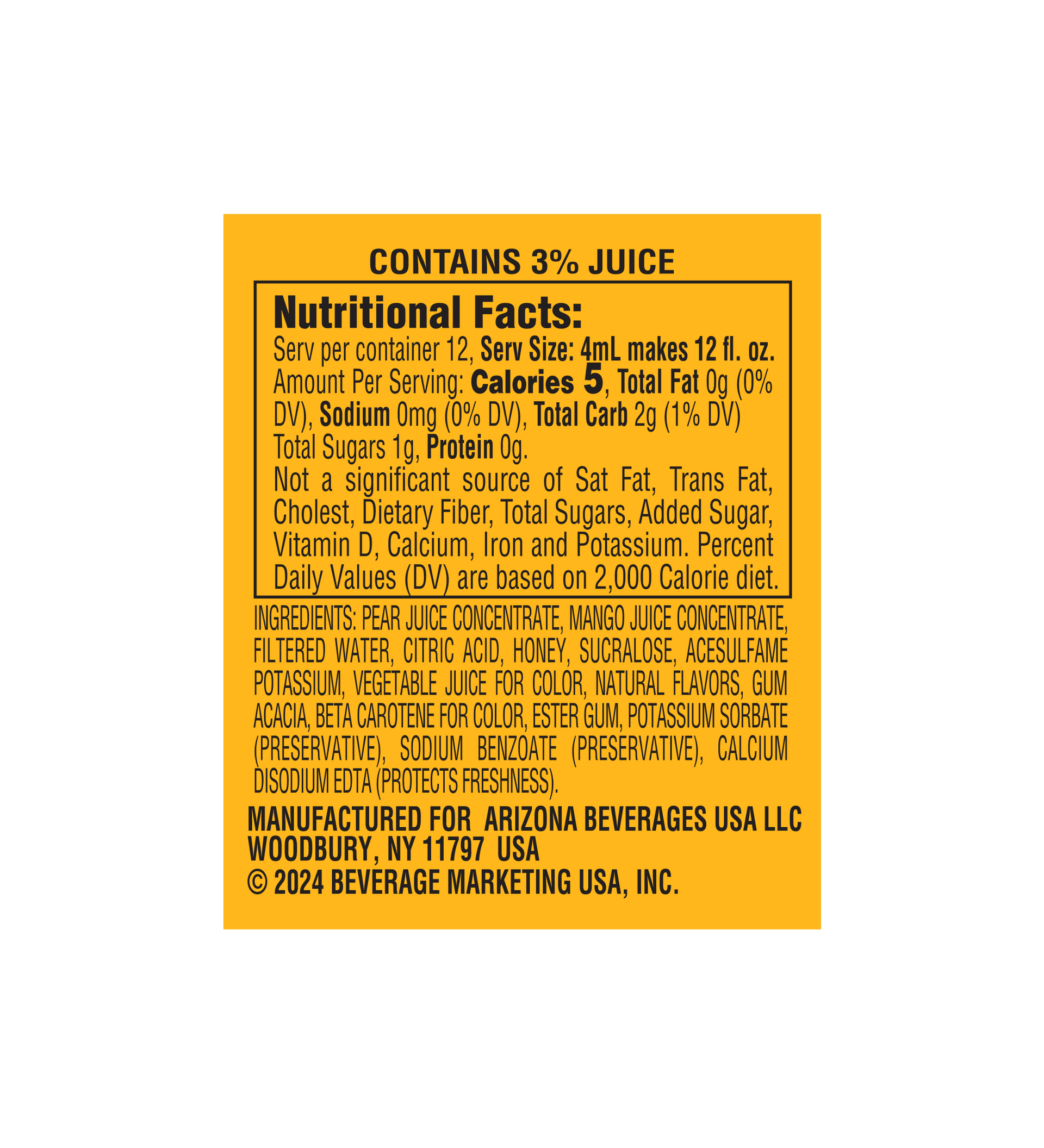 Mucho Mango Liquid Water Enhancer | 1.62 fl. oz. – DrinkAriZona