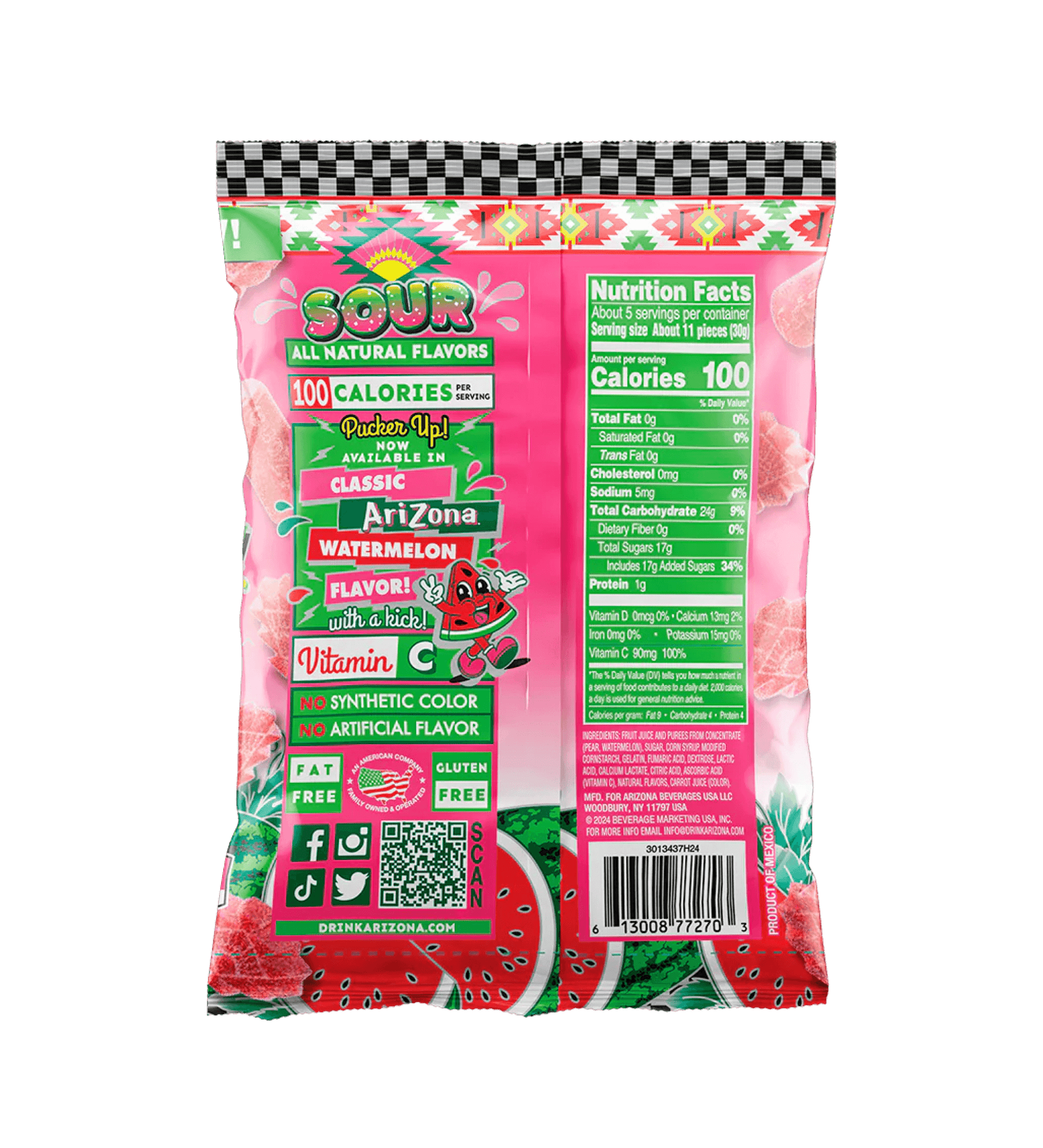 AriZona Sour Watermelon Fruit Snacks – DrinkAriZona